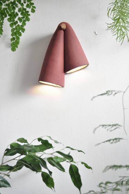 Handmade Ceramic Wall Light - Sconce Contemporary Design Terracotta ...