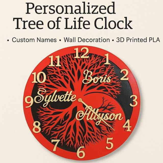 Personalized Tree Of Life Clock - Unique Family Gift, Birthday, Wedding ...