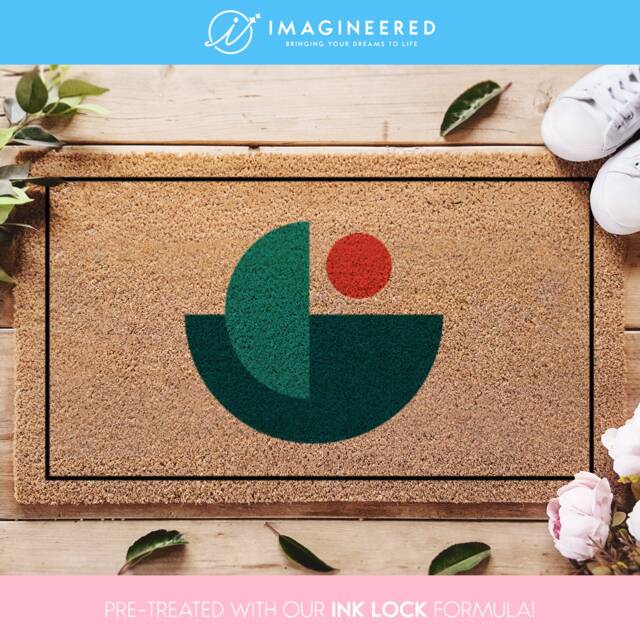 Retro Doormat - Mid Century Modern Abstract Shapes Minimalist Stylish ...