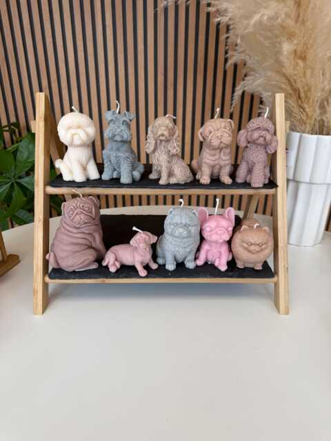 Dog Shaped Candle Gift - Handmade Pet Lovers Unique Owner Birthday ...