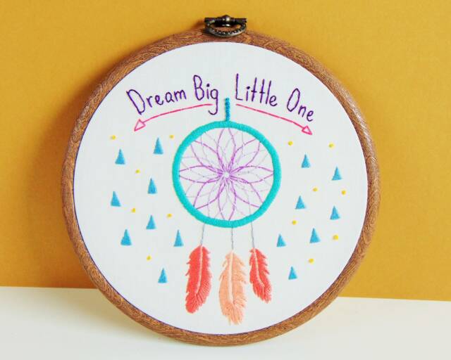 Dream Big Little One Embroidery Hoop Art, Nursery Decor by Etsy ...