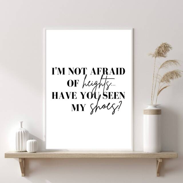 Heels Fashion Print, Have You Seen My Shoes, Bedroom Dressing Room ...