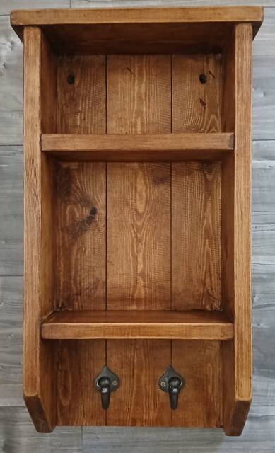 Wooden Rustic Shelving Unit. Kitchen/Bathroom/Hallway by Etsy ...