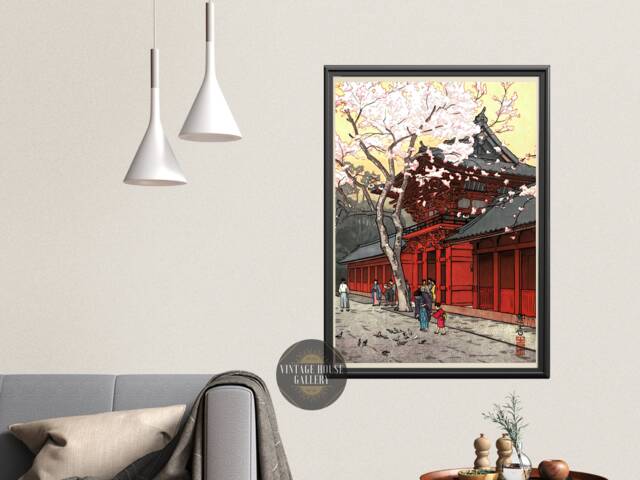 Hie Shrine Jinjya By Yoshida Toshi Ukiyo-E Japanese Wall Art Print Woodblock Restored by Etsy ...