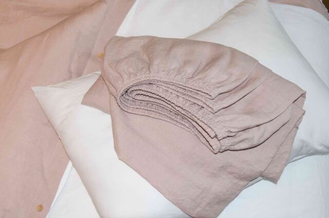 Washed Linen Fitted Sheet Eco Flax, Handmade Bedding by Etsy | ufurnish.com