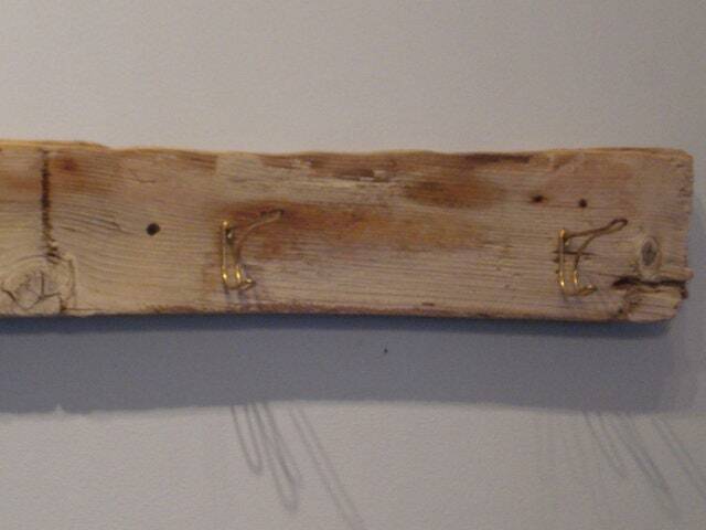 Handmade Rustic Driftwood Coat Rack - Ocean Salvaged Wood Maine Coastal ...