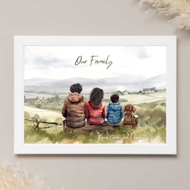 Personalised Family Print, Gift Ideas, Dog Portrait, Our Housewarming ...