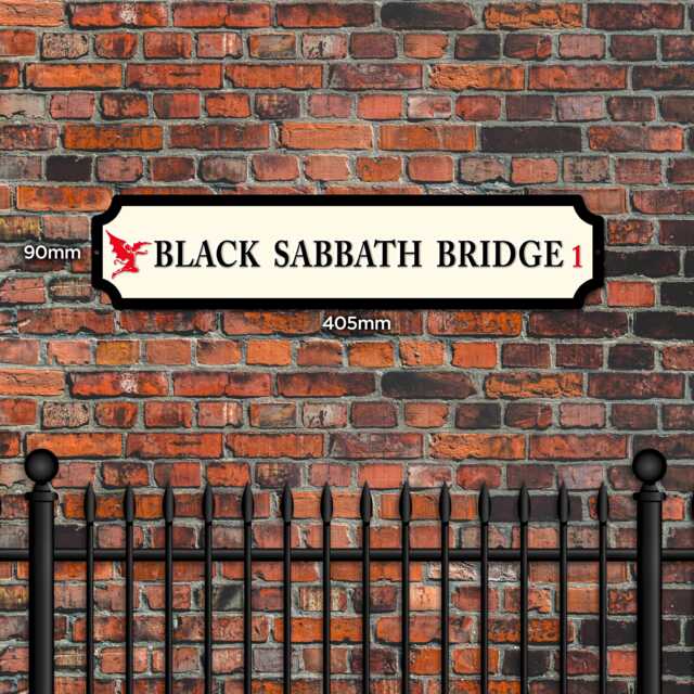 Ozzy Osbourne Tribute Metal Sign - Black Sabbath Bridge Street - Heavy ...