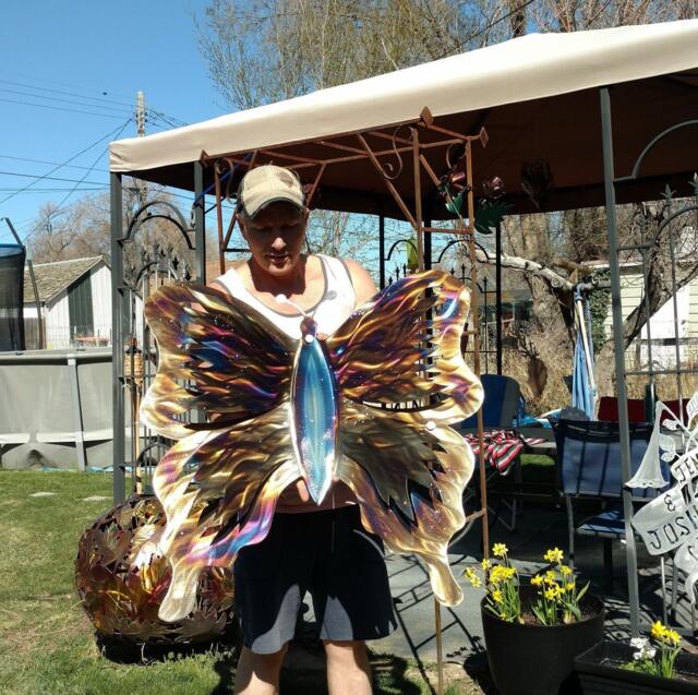 Metal Wall Art Butterfly/Large Decor Butterflies Sculpture Unique Home ...