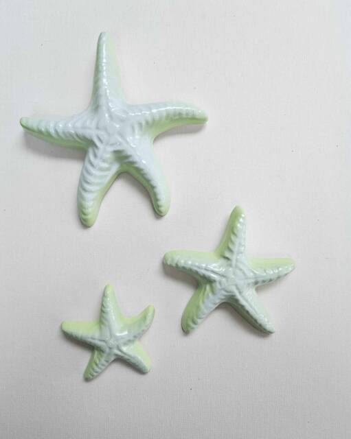 Kitsch Seafoam Starfish - Wall Plaque Set Vintage Style, Mid-Century ...