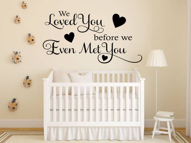 "Nursery Wall Decal ""We Loved You" by Etsy | ufurnish.com