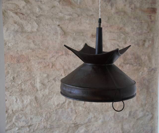 Industrial Cellar Funnel Pendant Light, Industrial Lighting, Upcycling ...