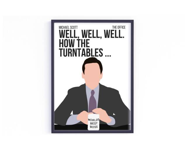 Michael Scott Quote Poster - The Office Us/Michael Scott/Jim Halpert ...