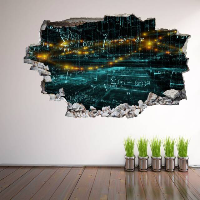 Math Scientific Formula Wall Decal Sticker Mural Poster Print Art ...