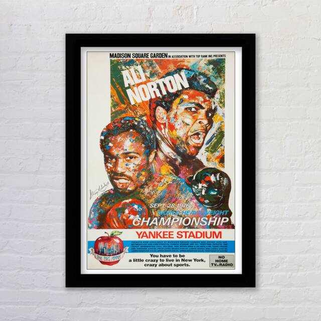 Framed Muhammad Ali Vs Ken Norton Reproduction Vintage Boxing Poster ...
