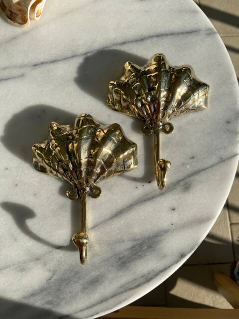 Brass Clam Shell Hooks by Etsy | ufurnish.com