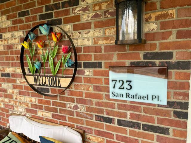 Custom Epoxy House Address Sign, Numbers Plaque, Decor by Etsy ...