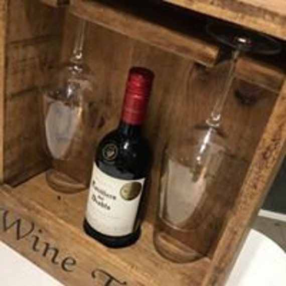 Wooden Wine Display Case, Rustic Crate by Etsy | ufurnish.com