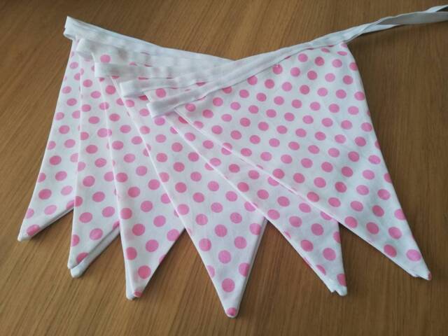 Pink Spotty Bunting #nurserybunting by Etsy | ufurnish.com