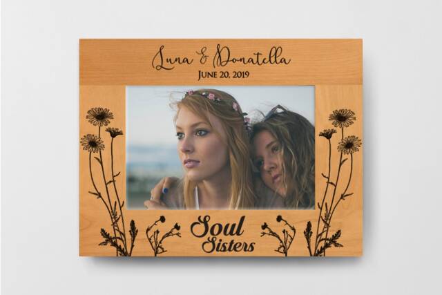 Personalized Best Friend Picture Frame Engraved, Friendship Gift by ...