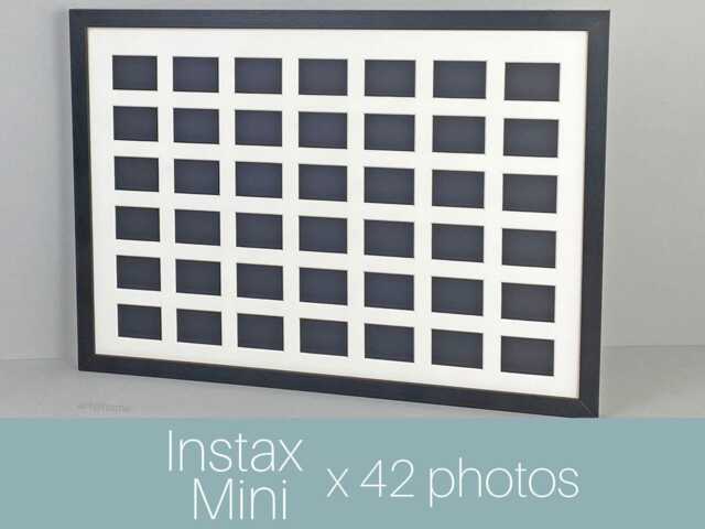 Instax Mini Multi Aperture Wooden Frame. Holds Forty Two Sized Photos ...