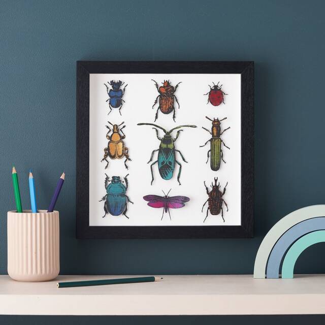 Kids Insect Print, Children's Bedroom Art, Beetle Bug Wall Art Decor ...