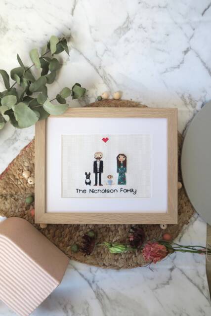 Family Portrait, Sentimental Family Gift, Customised Gift For Him ...
