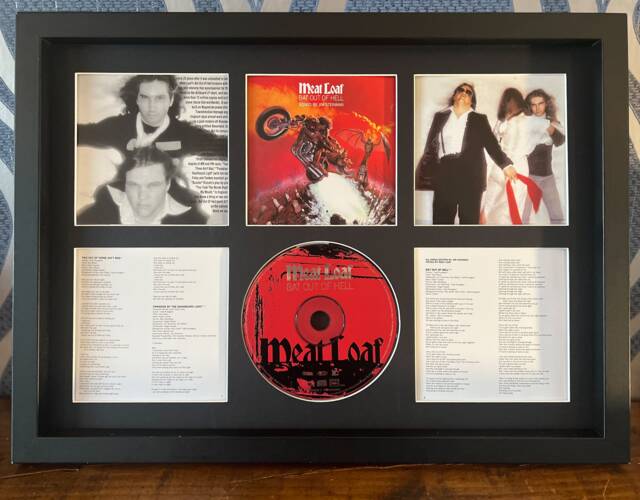 Meatloaf - Bat Out Of Hell Cd Wall Display Frame Not Included by Etsy ...