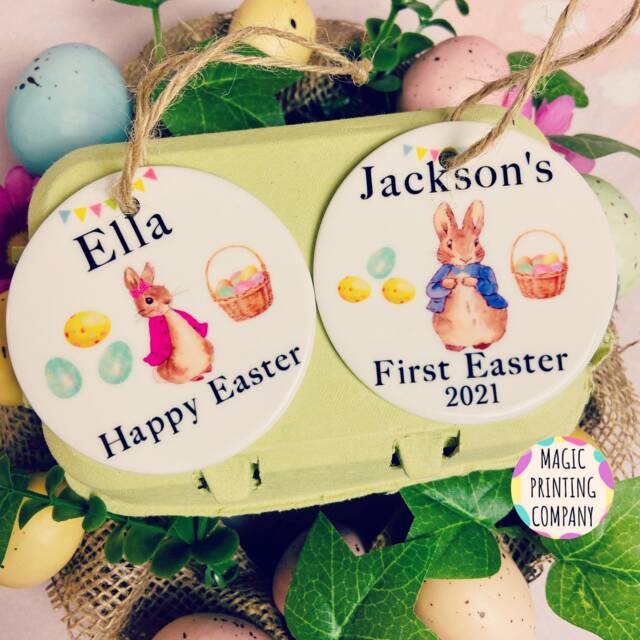 Easter Bunny Decoration Rabbit Gift Bunny Children's Gift Personalised ...
