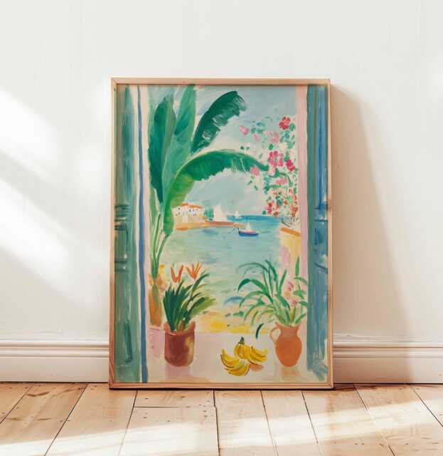Henri Matisse Open Window Poster, Floral Print, Botanical Wall Art ...