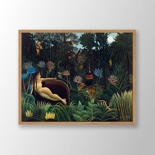 Henri Rousseau Print - The Dream 1910, Poster, Wall Art, Forest Museum ...