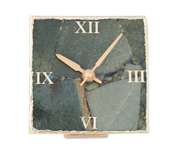 Sage Agate Square Clock Gold Plated Desk/Wall Decor by Etsy | ufurnish.com