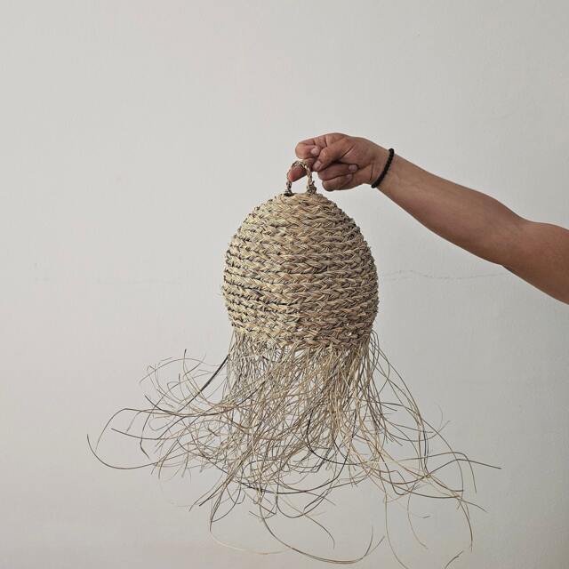 Straw Boho Pendant Light, Straw Lampshade by Etsy | ufurnish.com