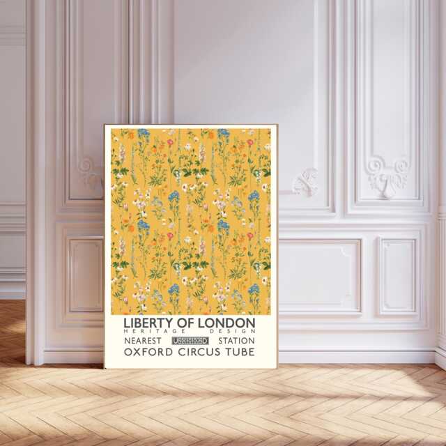 Liberty London Flower Art Print, Botanical Print Wall Decor by Etsy ...