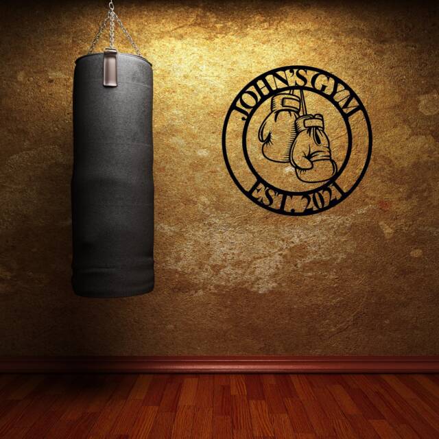 Boxing Personalized Gym Sign V3 - Custom Gym Sign, Decor, Home ...
