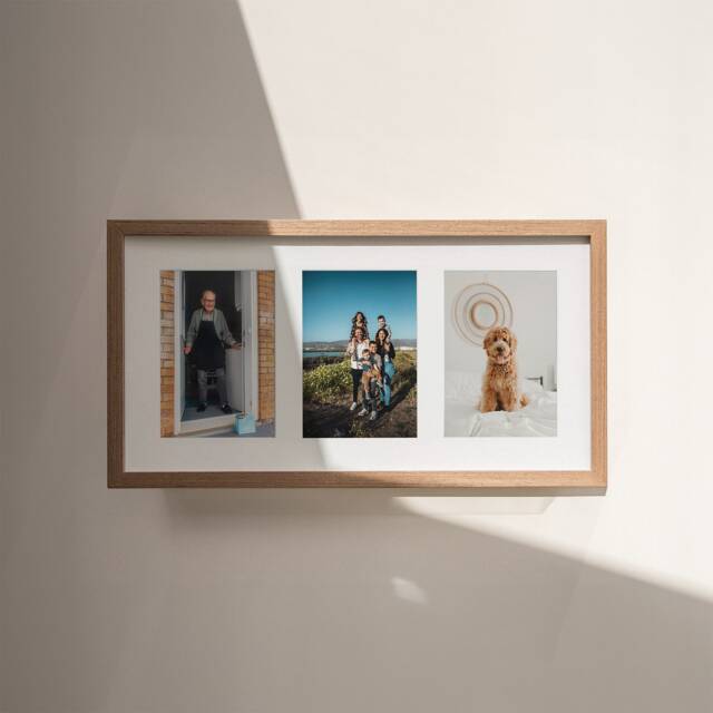 Personalised Multi Aperture Photo Print Framed - Gift, Anniversary ...