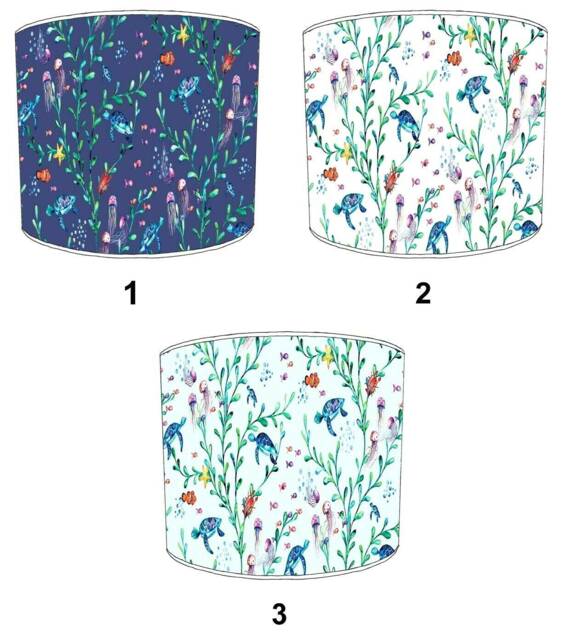 Under The Sea Turtles Drum Lampshade For Ceiling Light Pendant Table ...