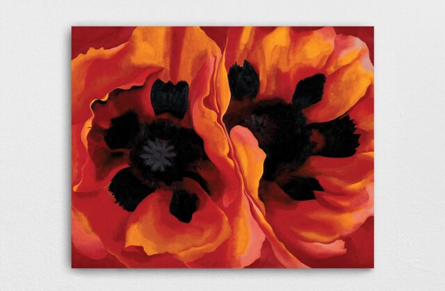Georgia O'keeffe Painting Print, Art, Okeeffe Flowers, Red Flowers ...
