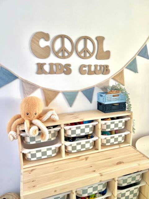 Cool Kids Club Boys Bedroom Wall Art Nursery, Playroom, Nursery Bedroom ...