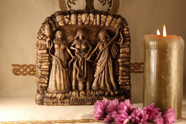 Ash Tree Moirai Sculpture Greek Triple Goddess Statue by Etsy ...