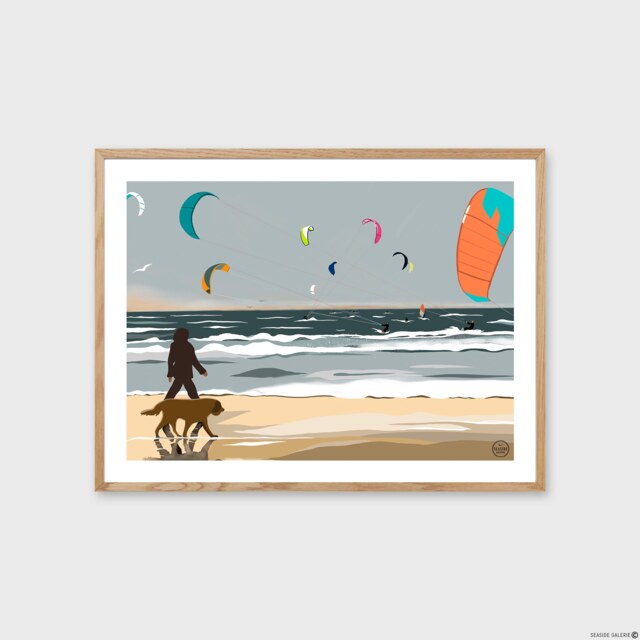 Poster Kite Surf - Illustration Seaside For Your Decoration by Etsy ...