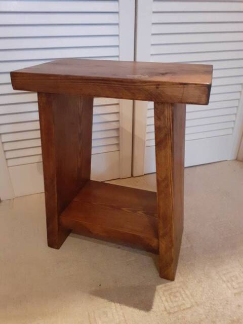 Wooden Stool/Table Bench Side by Etsy | ufurnish.com