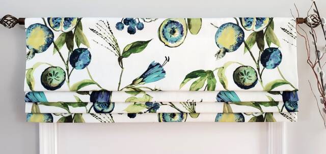 Bottom Pleated Lined Valance - Faux Roman Shade Valance Richloom ...