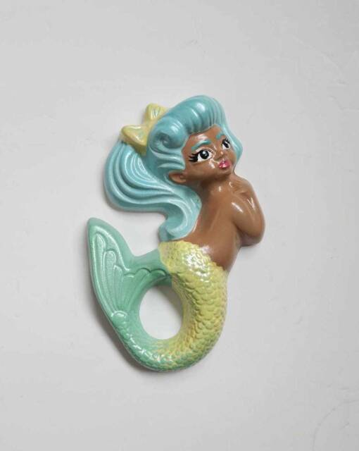 Kitsch Mermaid Wall Plaque - Vintage Style Chalkware, Mid-Century, 50S ...