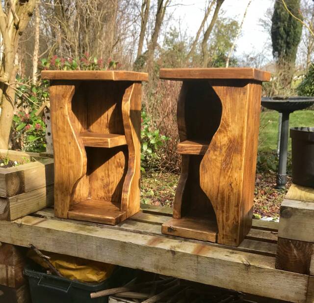 Pair Of Rustic Bedside Units/Side Tables by Etsy | ufurnish.com