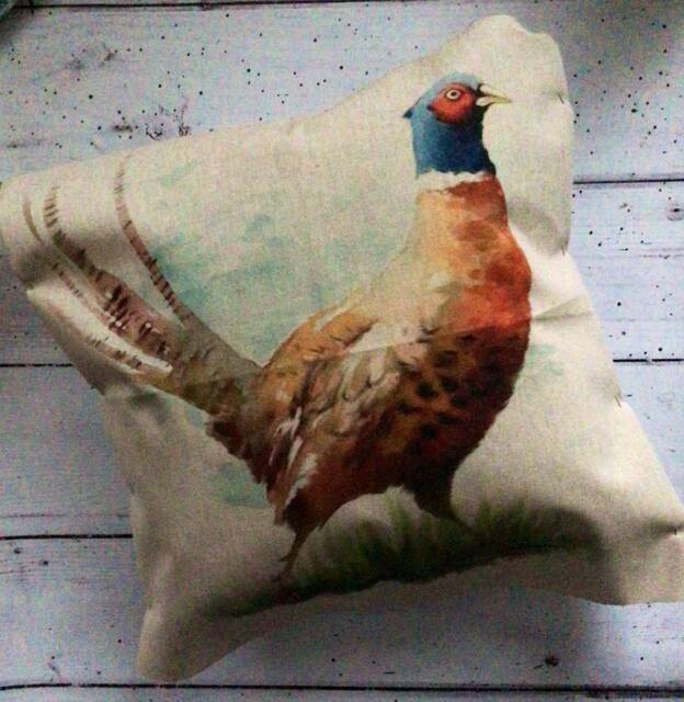Pheasant Country Cottage Interior Linen Look Cushion by Etsy | ufurnish.com