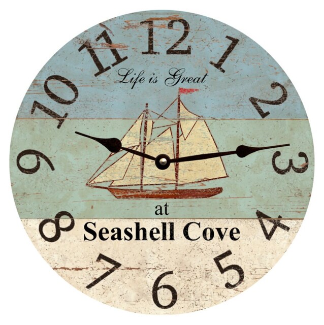 Personalized Nautical Ship Clock - Maritime Wall by Etsy | uFurnish.com