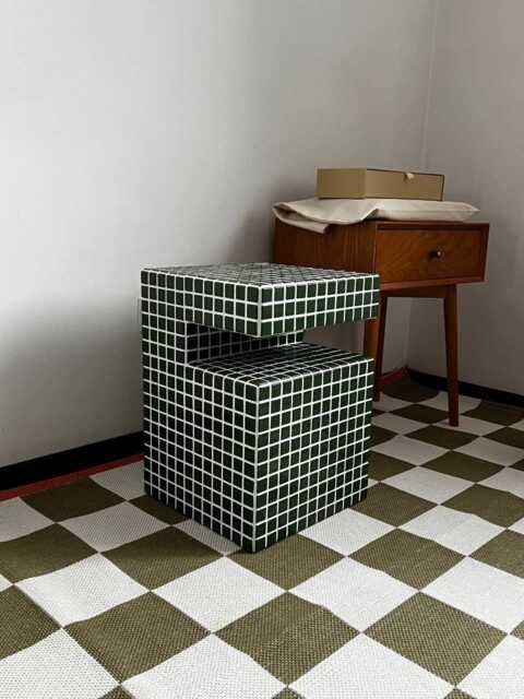 Coffee Table, Tile Shelf, End Side Bedside Table by Etsy | ufurnish.com
