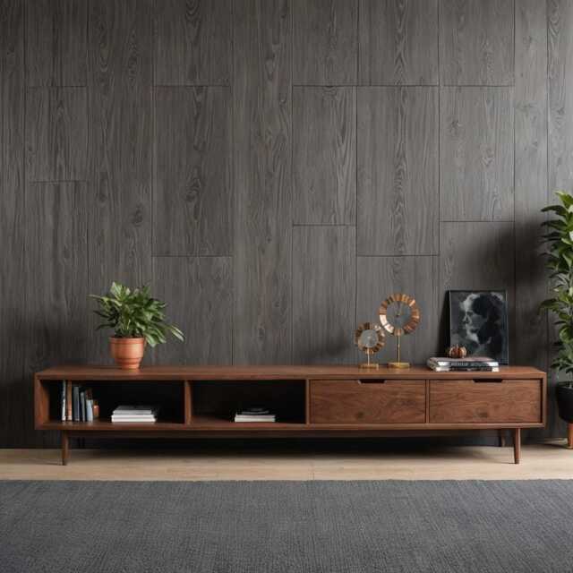 Oak Lowboard/Sideboard Walnut Console Table Tv Furniture Living Room ...