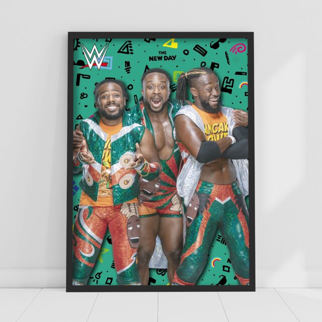 Wwe Print - New Day Pattern Poster Wrestling Wall Art by Etsy ...